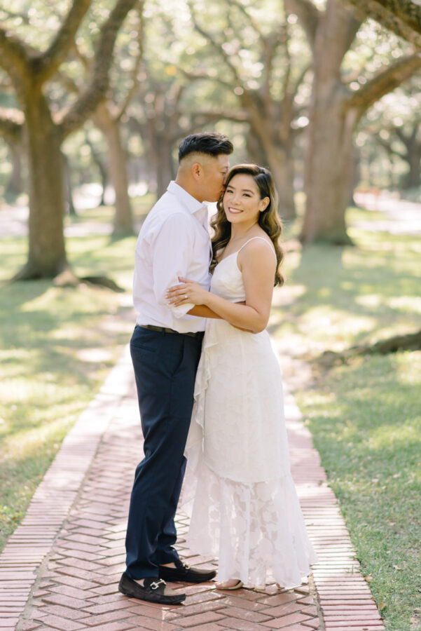 Engagement session at North blvd, St. Thomas University