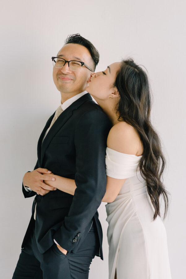 Engagement session at and POST Houston Building Rooftop